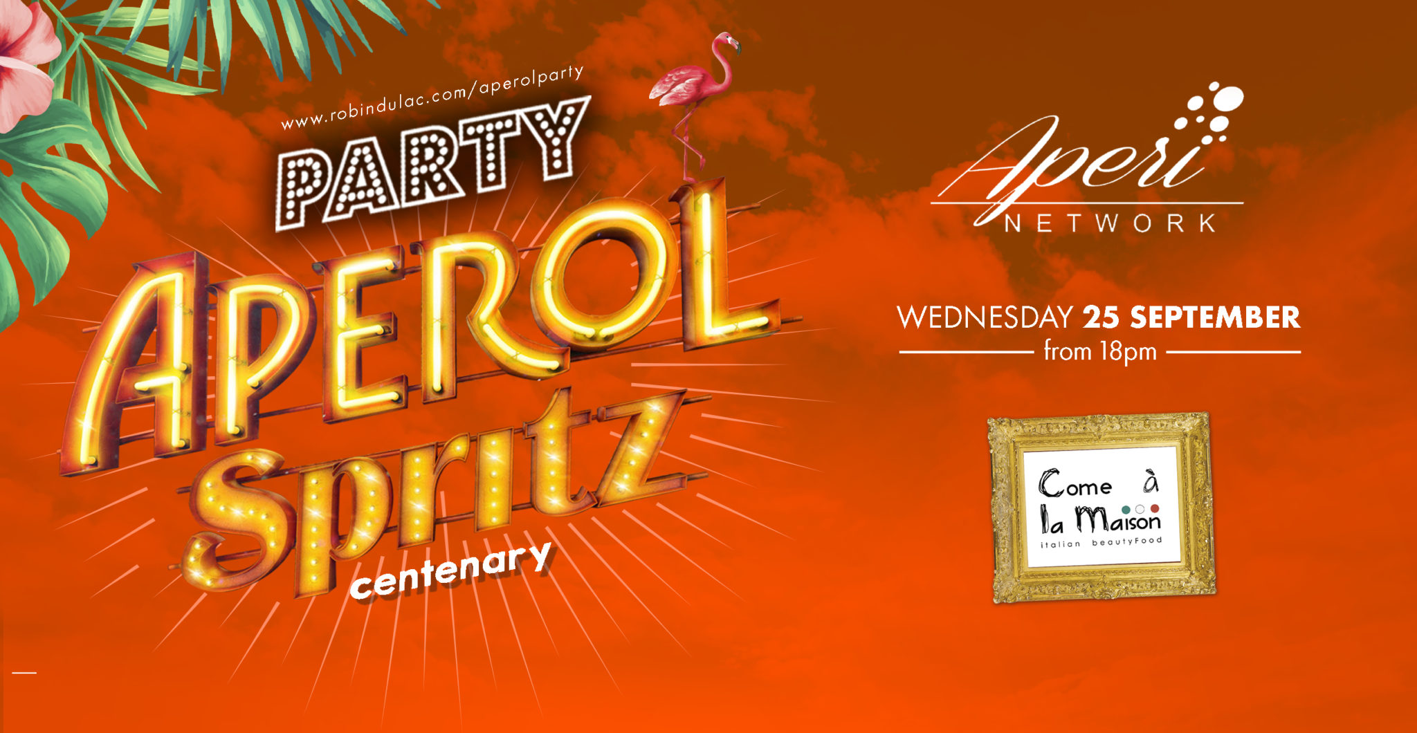 Aperol Spritz Party - 100 years of Joy - Come à la maison